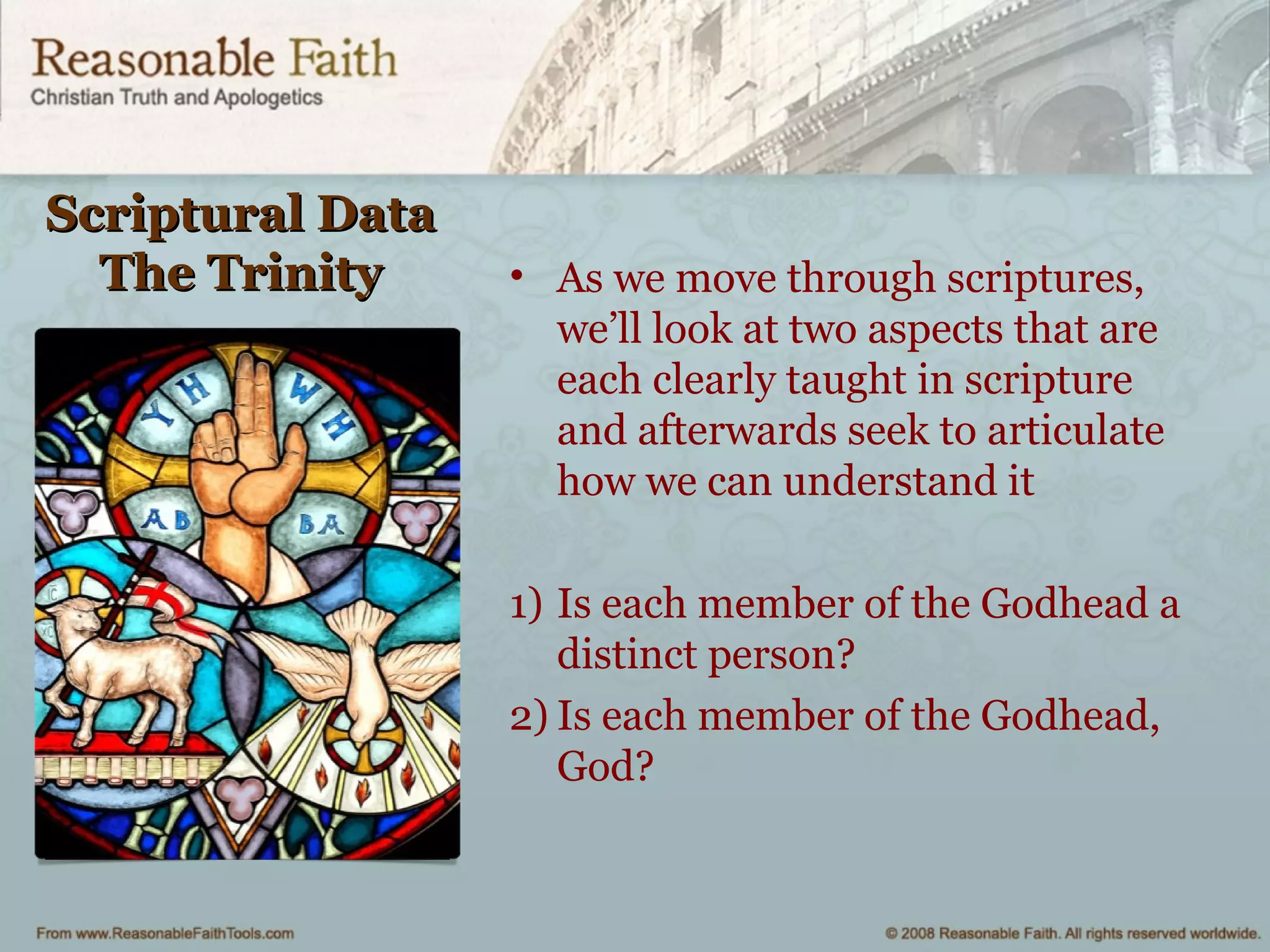 1 The trinity | PPT