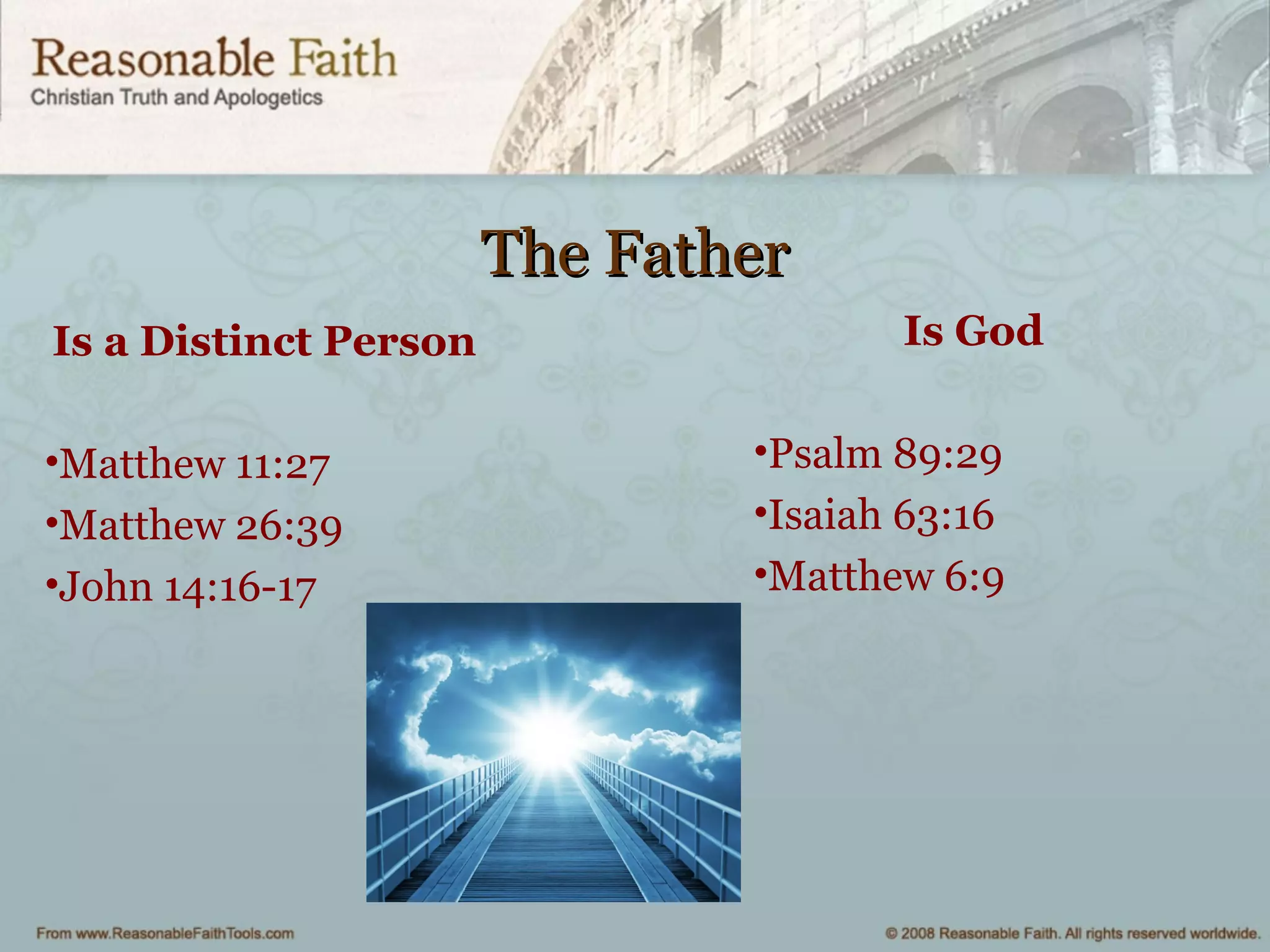 1 The trinity | PPT