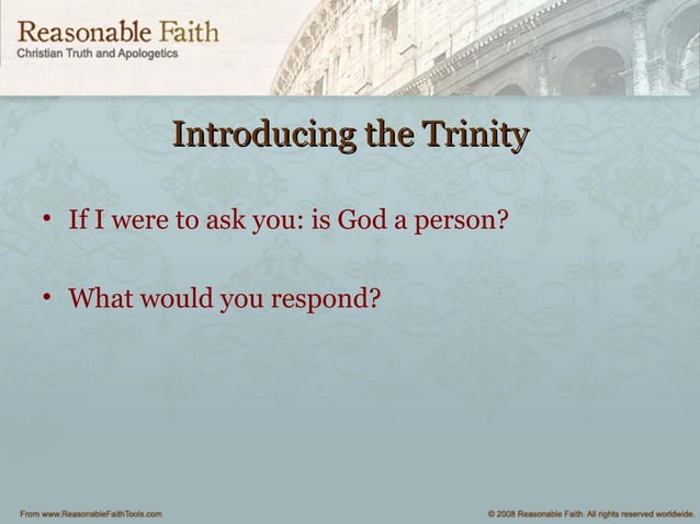1 The trinity | PPT