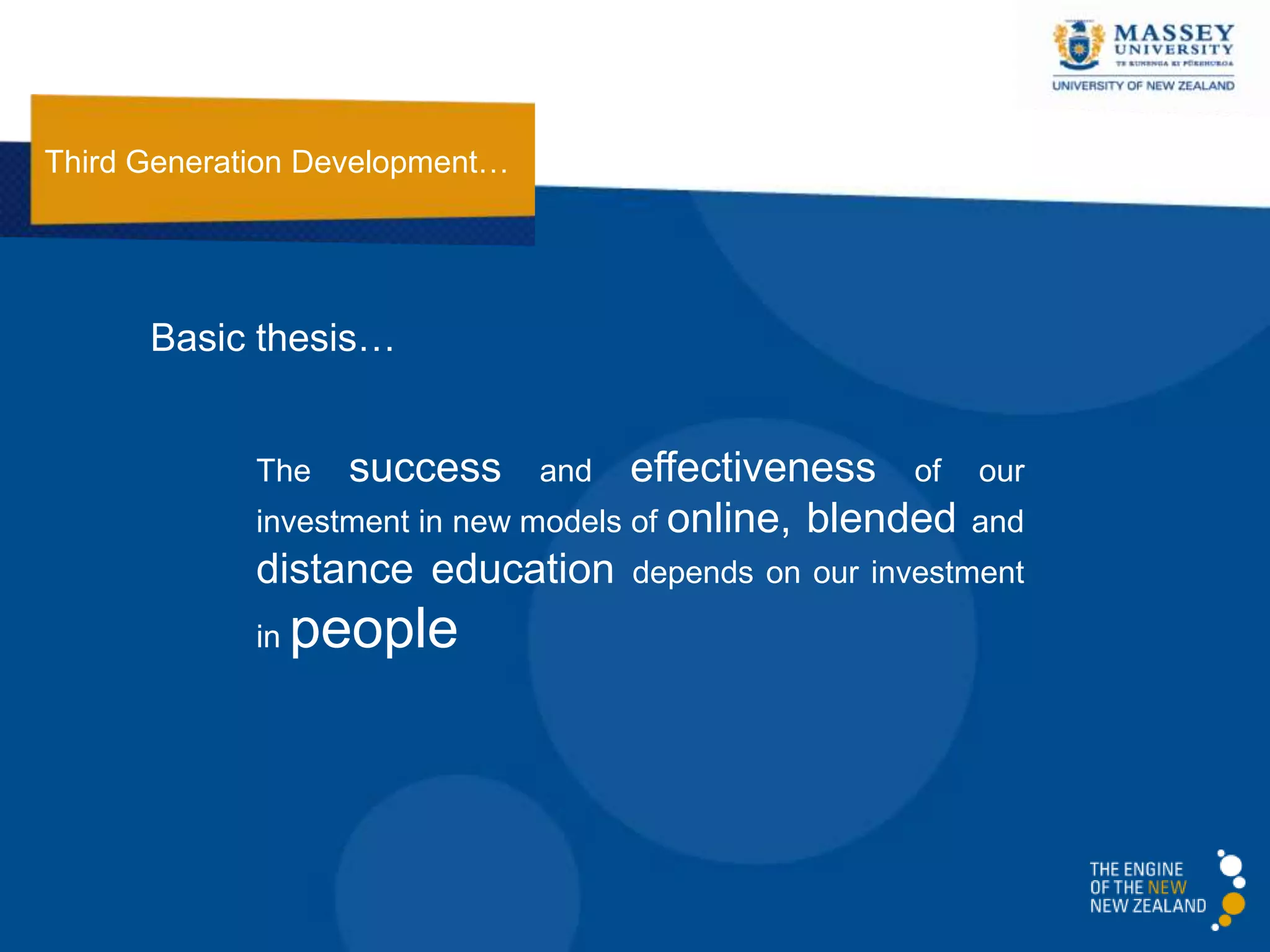 Third Generation Teaching and Learning Development | PPTX