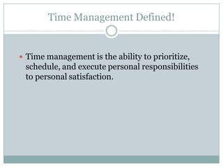 Time management | PPT
