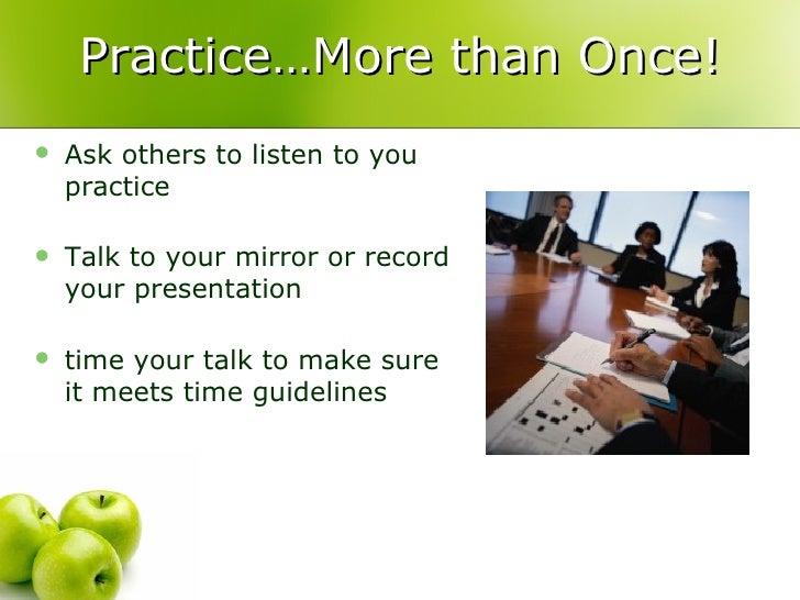 Tips for Making Oral Presentations Tips for Making Oral Presentations