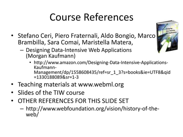 Web technologies course, an introduction | PPTX