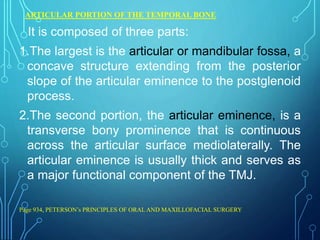 Temporomandibular joint anatomy and function | PPTX