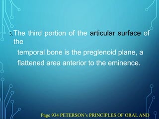 Temporomandibular joint anatomy and function | PPTX