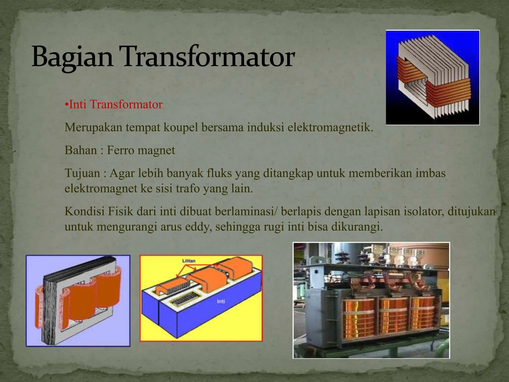 transformator satu fasa ( trafo ) Peralatan listrik yang mampu ...