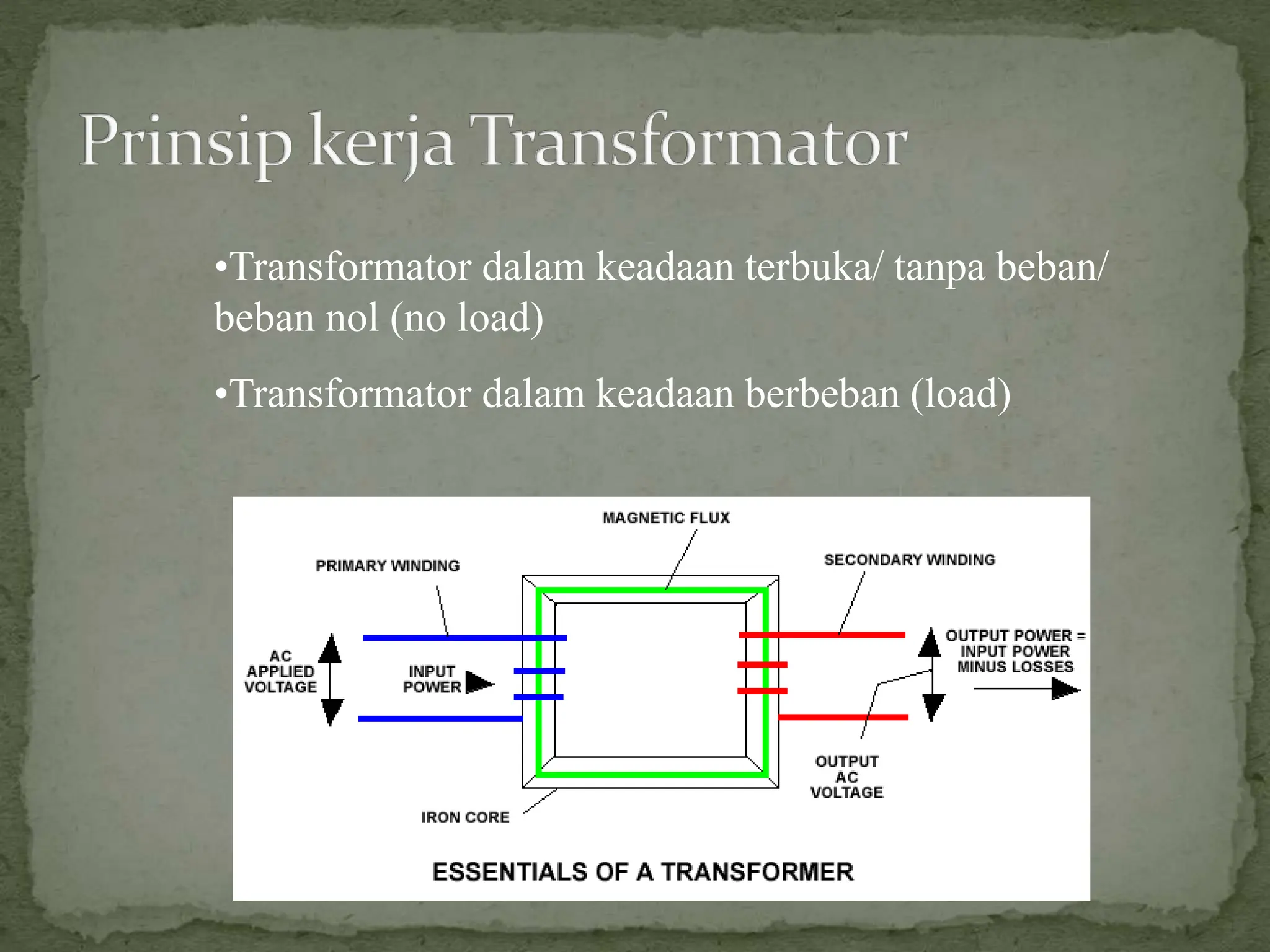 transformator satu fasa ( trafo ) Peralatan listrik yang mampu ...