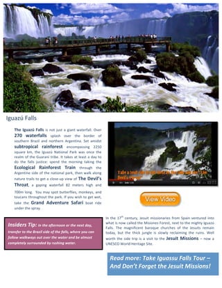 travel-guide of argentina | PDF