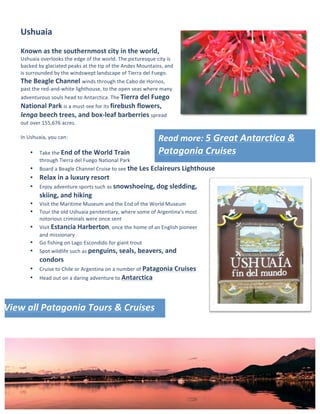 travel-guide of argentina | PDF