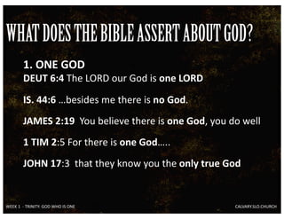 1 - Trinity - God Who Is One | PDF