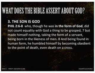 1 - Trinity - God Who Is One | PDF