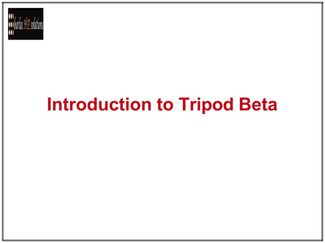 1- Tripod Beta Analysis, Incident Reporting & Investigation Techniques.pptx
