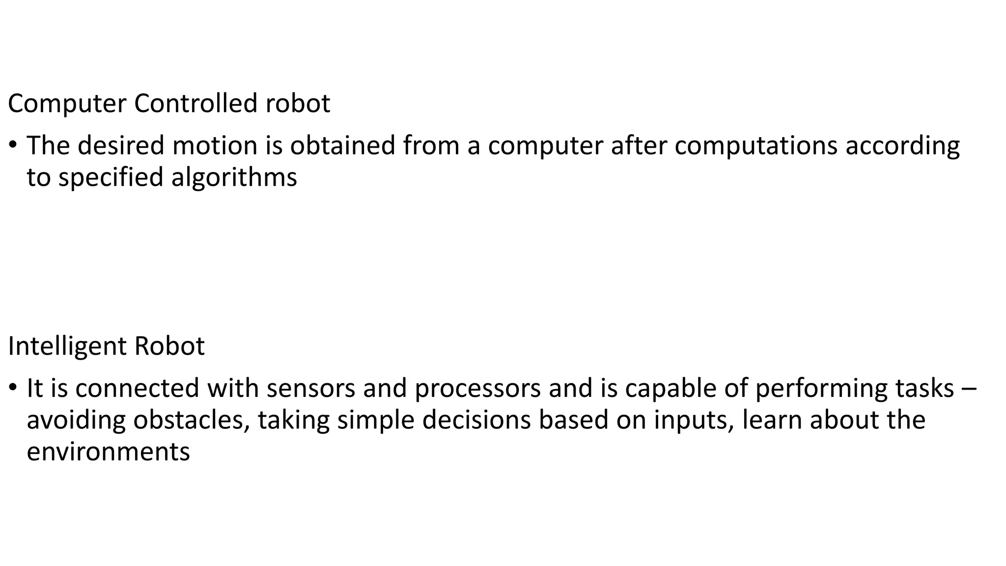 types of robots | PPTX