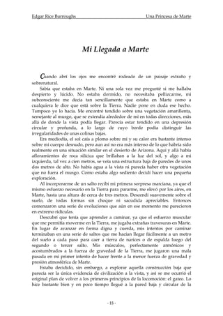 1 una princesa de marte - Edgar Rice Burroughs | PDF