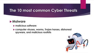 1 understanding cyber threats | PPT