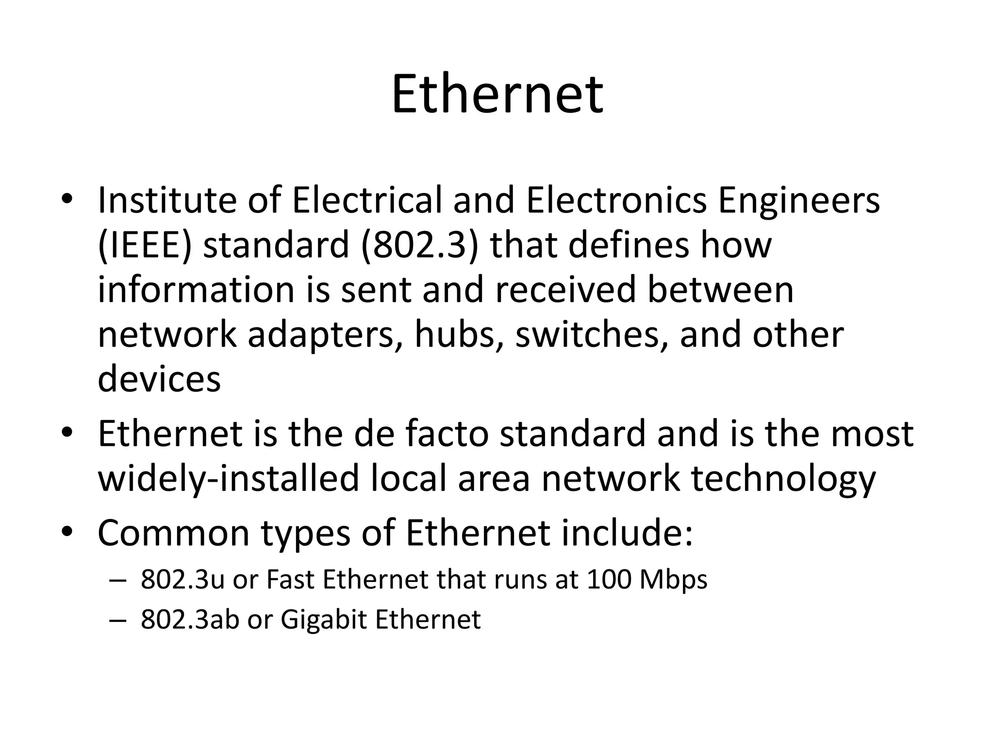 1 - Understending Local Area network (1).pptx | Computer Networking | Computing