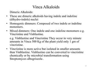1-Unit-2-vinca.pdf . Alkaloid pharmacognosy & phytochemistry 2 | PPTX