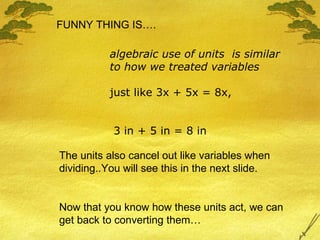 1 Units, Measurements, & Conversions | PPT