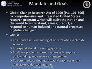 US Globalchange Research Program | PPT