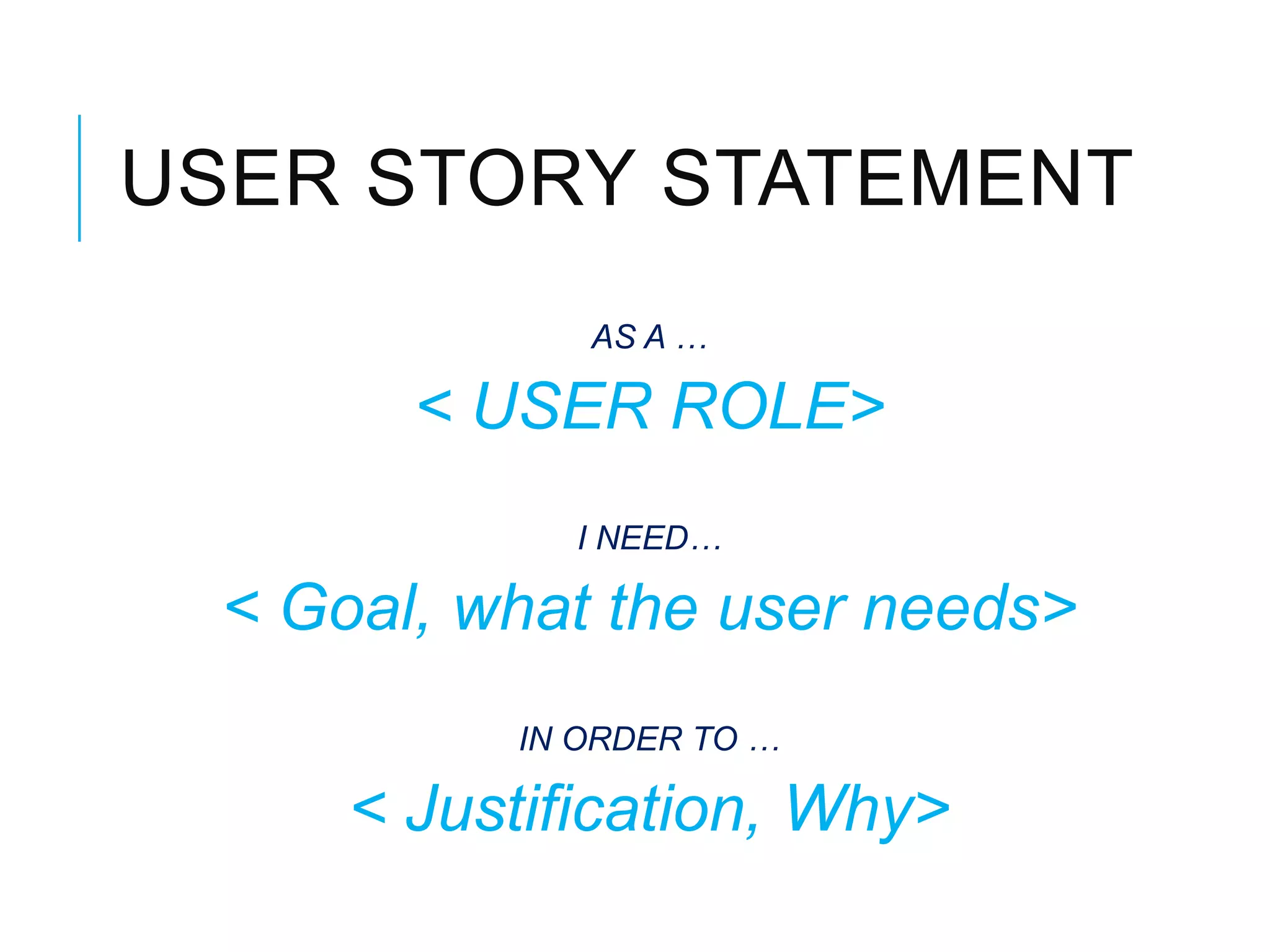 User Stories explained | PPTX