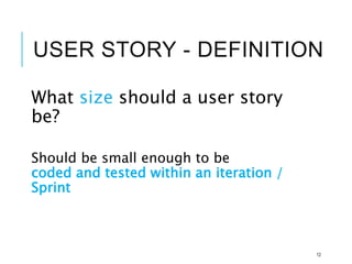 User Stories explained | PPTX