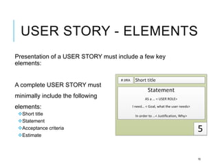 User Stories explained | PPTX