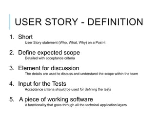 User Stories explained | PPTX