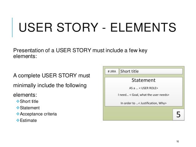 User Stories explained