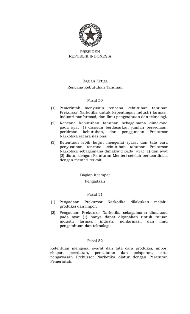 1. uu nomor 35 tahun 2009 tentang narkotika | PDF