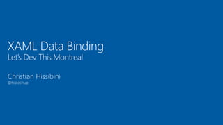 XAML Data Binding in UWP | PPT