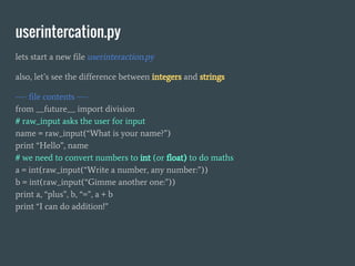 Class 1: Welcome to programming | PDF