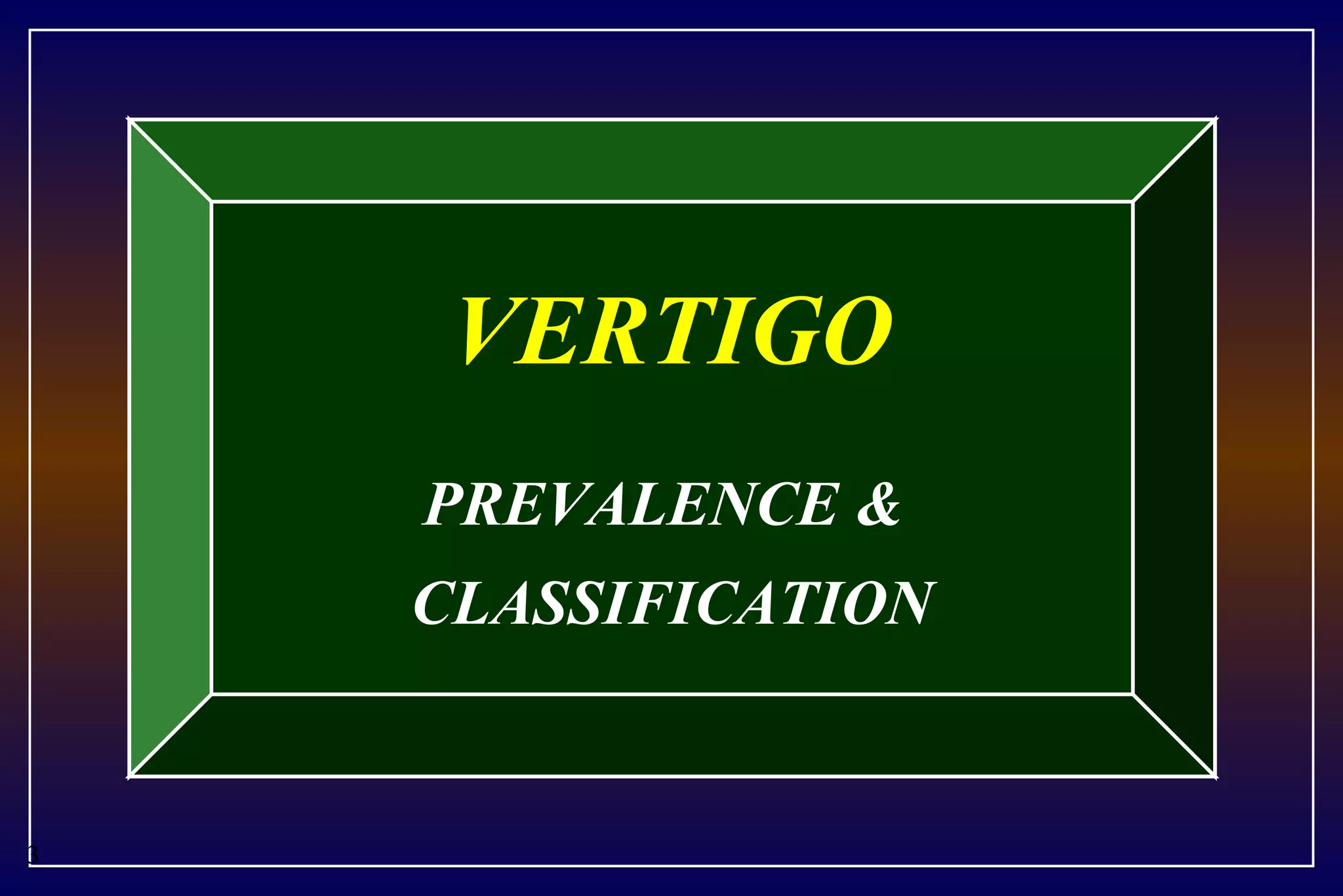 1 vertigo imbalance , balance disorders | PPT