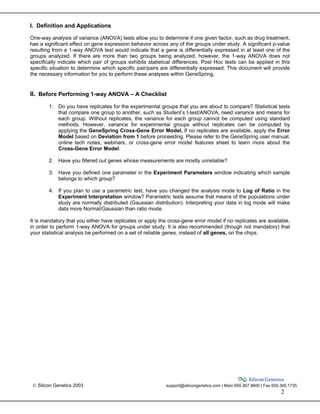 1 way ANOVA(Analysis Of VAriance) | PDF