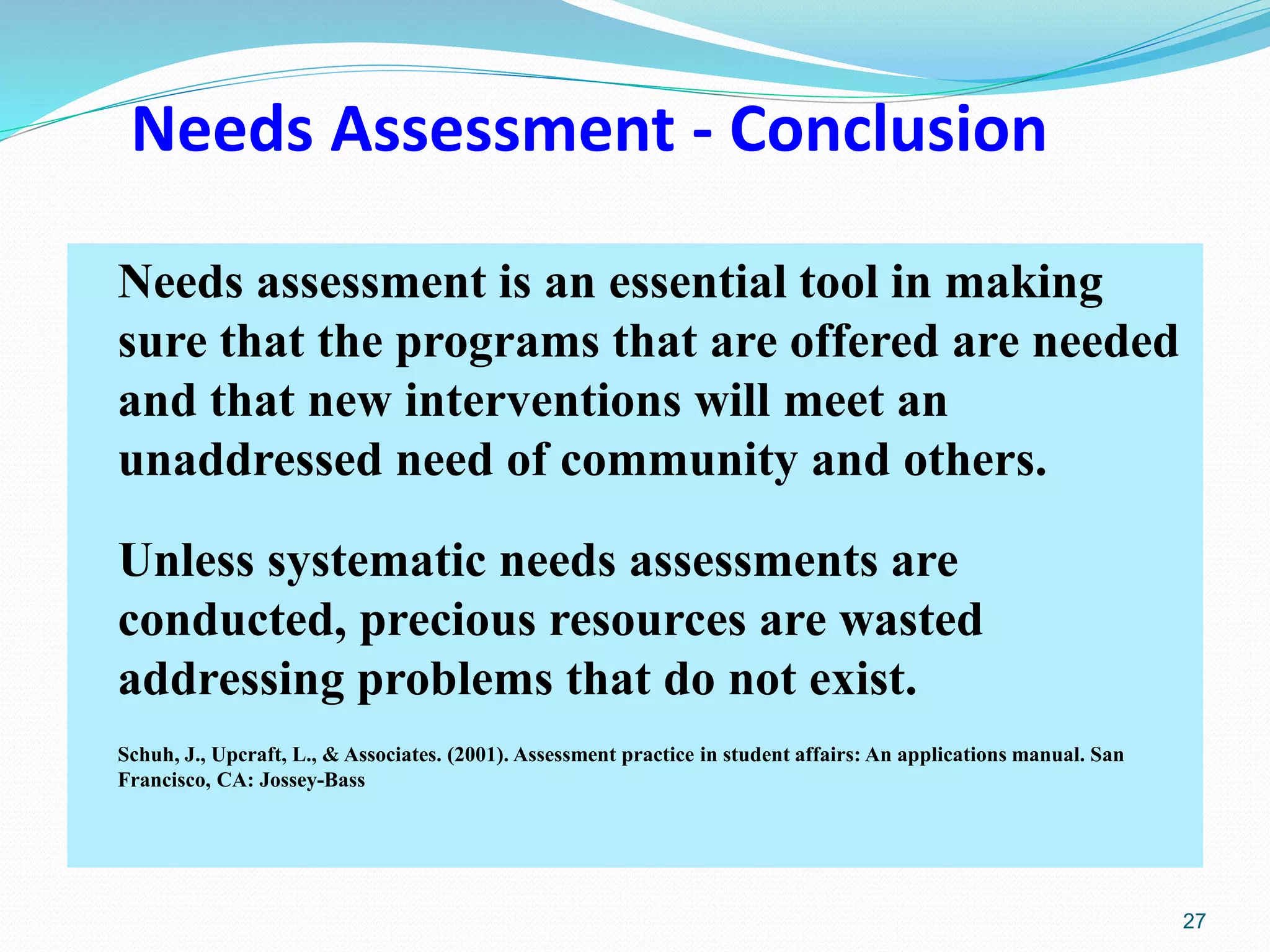 what is a needs assessment , How to write a needs assessment | PPT