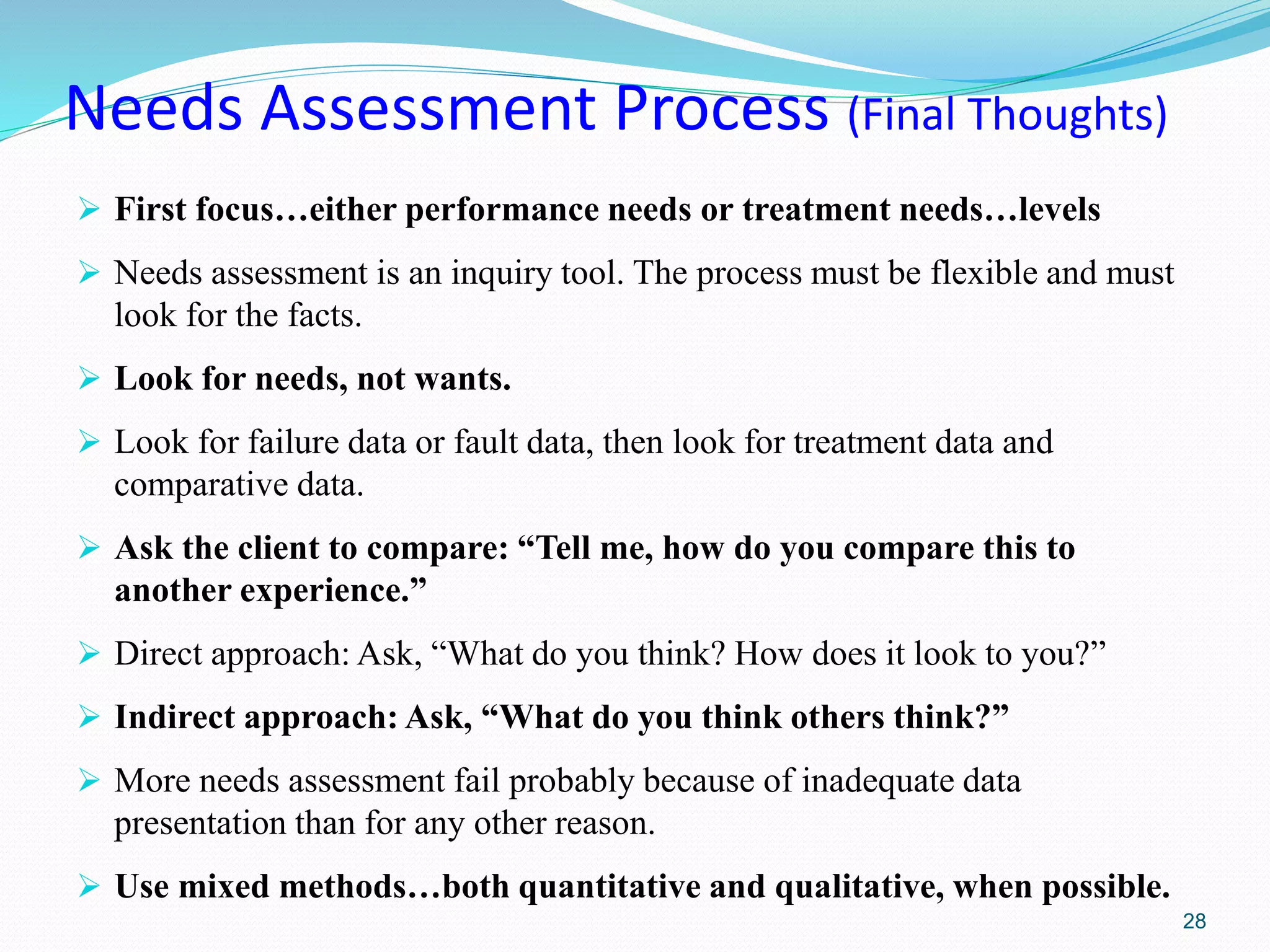 what is a needs assessment , How to write a needs assessment | PPT