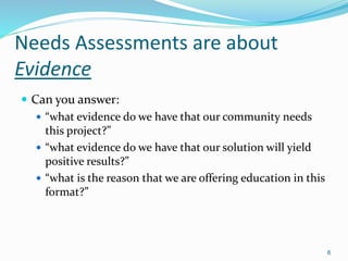 what is a needs assessment , How to write a needs assessment | PPT