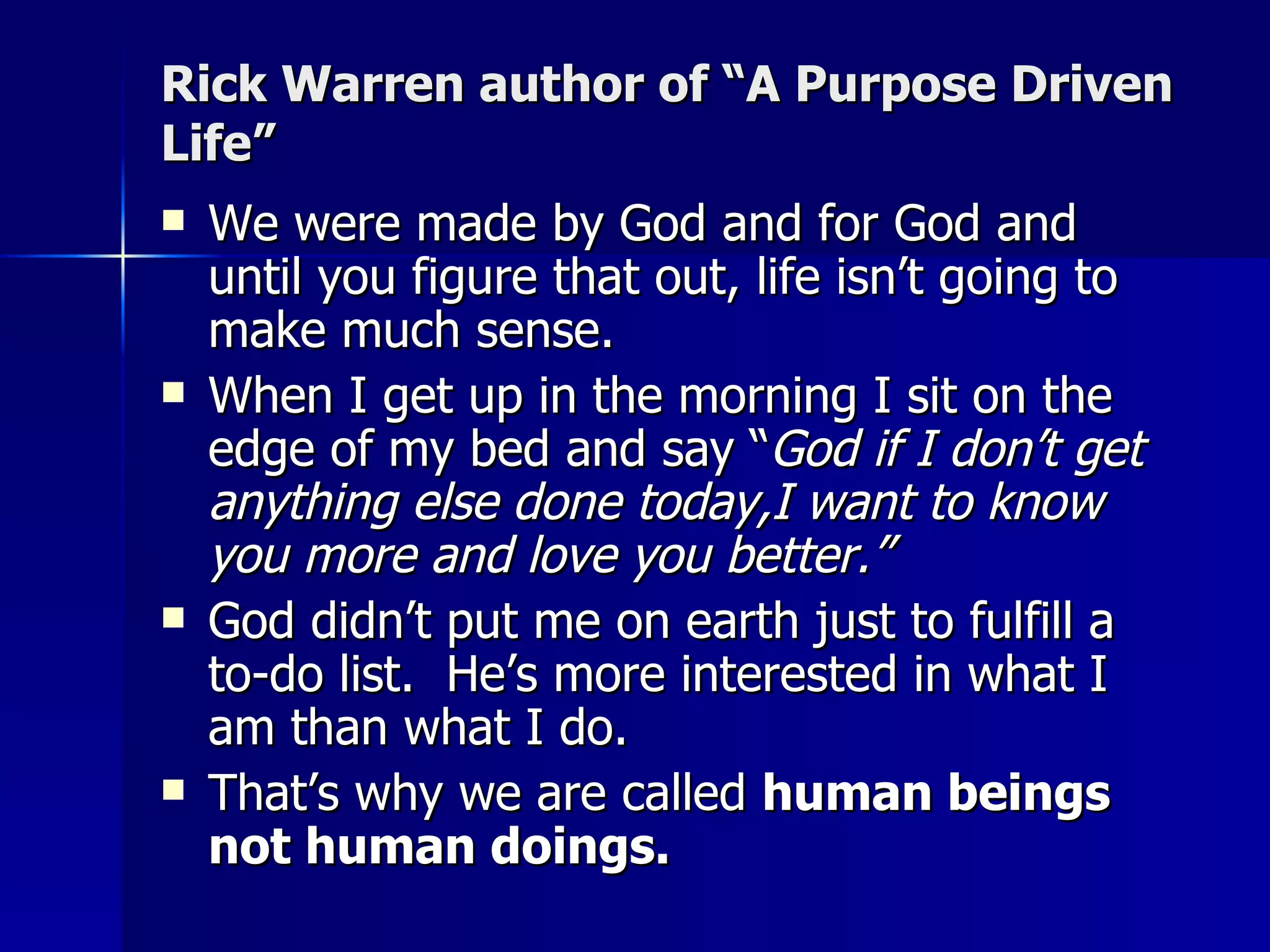 1 What Is The Meaning And Purpose Of Life | PPT