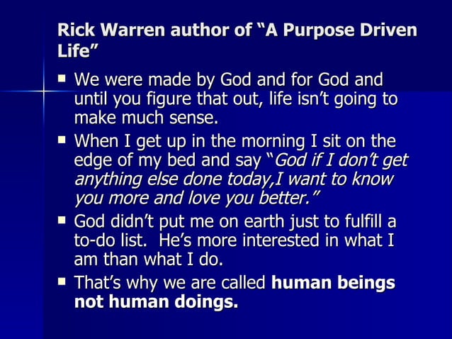 1 What Is The Meaning And Purpose Of Life | PPT