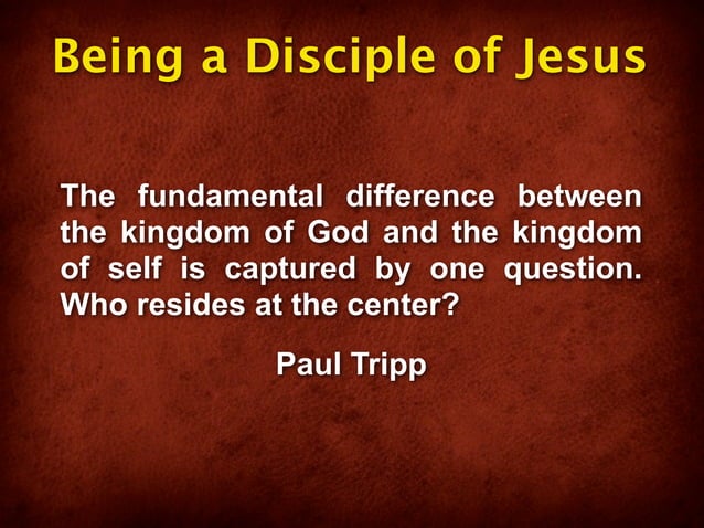 1. What Does It Mean to be a Disciple of Jesus? Keynote | KEY ...