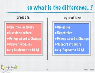 1 what is a project | PPT