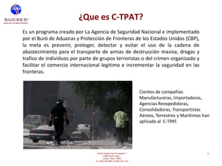 ¿Qué es el programa CTPAT? y ¿Cuáles son sus beneficios? | PDF