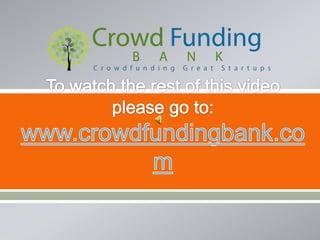 What is crowdfunding? | PPTX