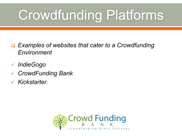 What is crowdfunding? | PPTX | Internet for Beginners | Internet