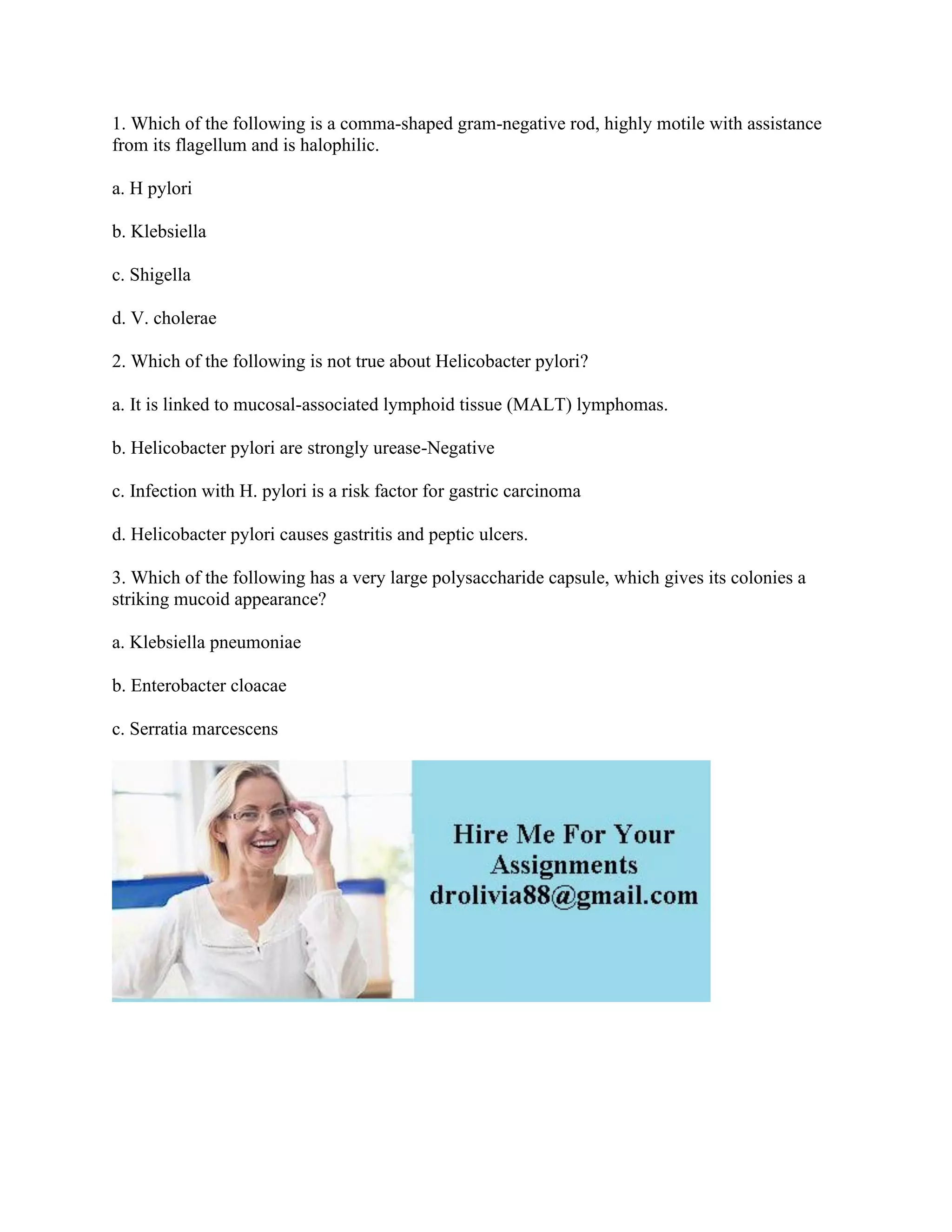 1- Which of the following is a comma-shaped gram-negative rod- highly.pdf