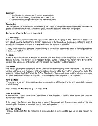 1. Why is the Gospel Important? Notes (Letter Sized) | PDF