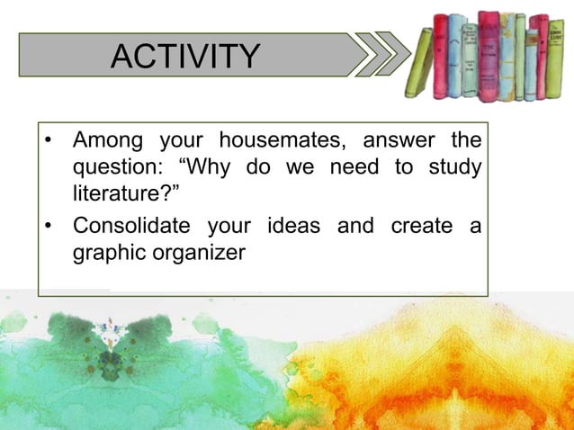 1 why read literature | PPT