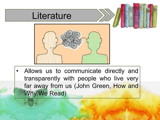 1 why read literature | PPT