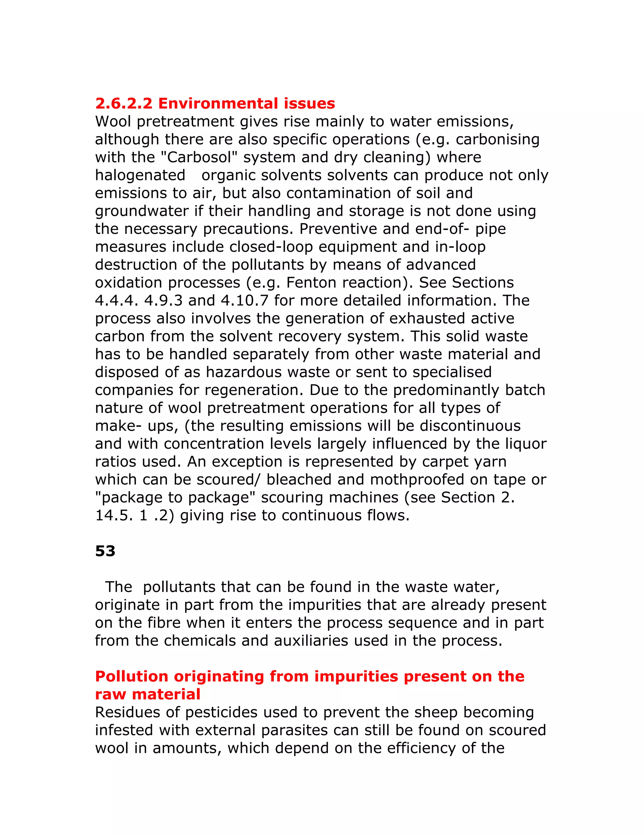 1. wool scouring environment issues | DOC