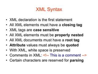 1 xml fundamentals | PPT