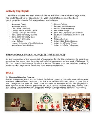 ENEDA is 10 Year End Report | PAGES